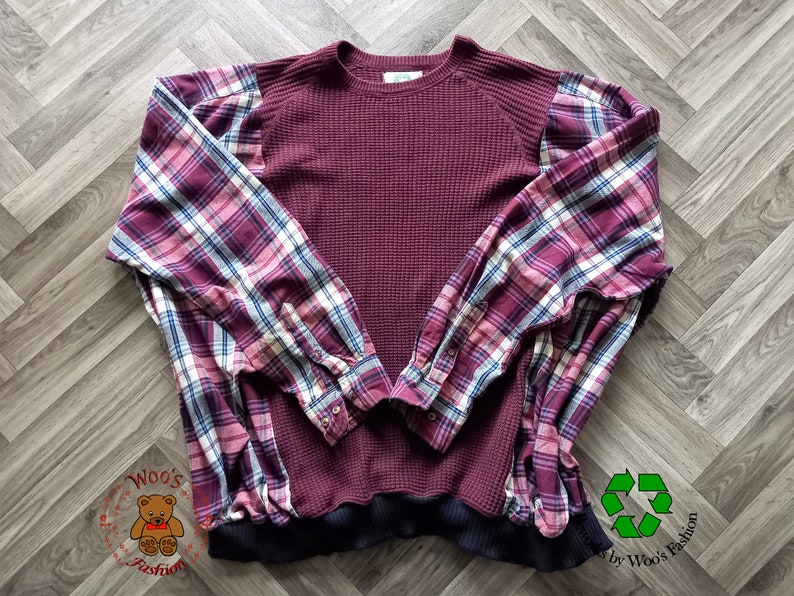 Rework Shirt, Reworked Jumper, Flannel Reworks, Eco Friendly Clothing ...