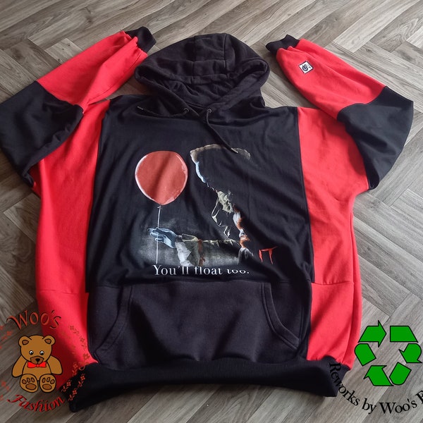 Patchwork Horror Hoodie - Etsy