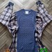 Blue Rework Shirt, Reworked Top, Reworked Items, Eco Friendly Clothing ...
