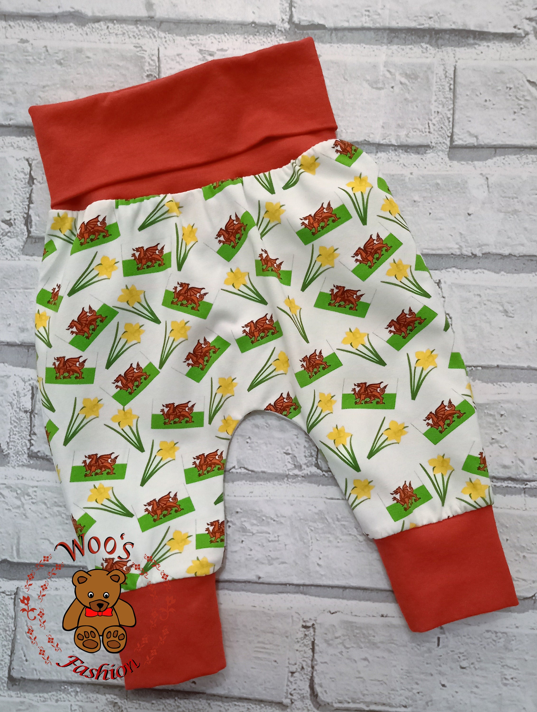Welsh Themed Baby Leggings Welsh Harem Pants Welsh Baby | Etsy UK