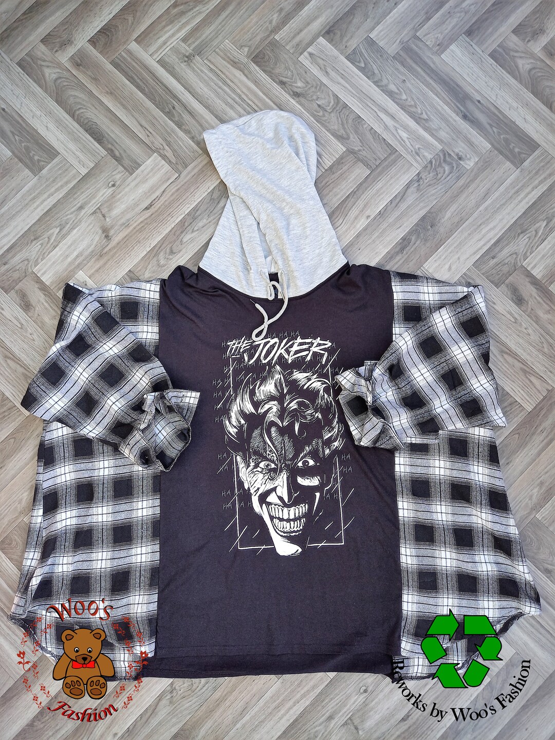 Joker Sweatshirt Joker Rework Rework Hoodie Joker - Etsy