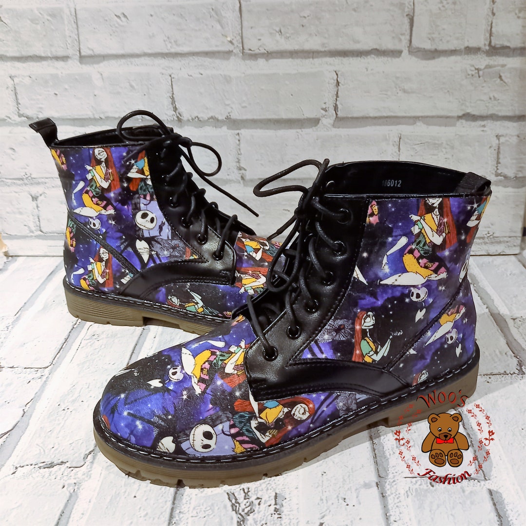 J & S Boots, Custom Shoes, Ladies Custom Boots, Goth Gift Women, Fabric ...