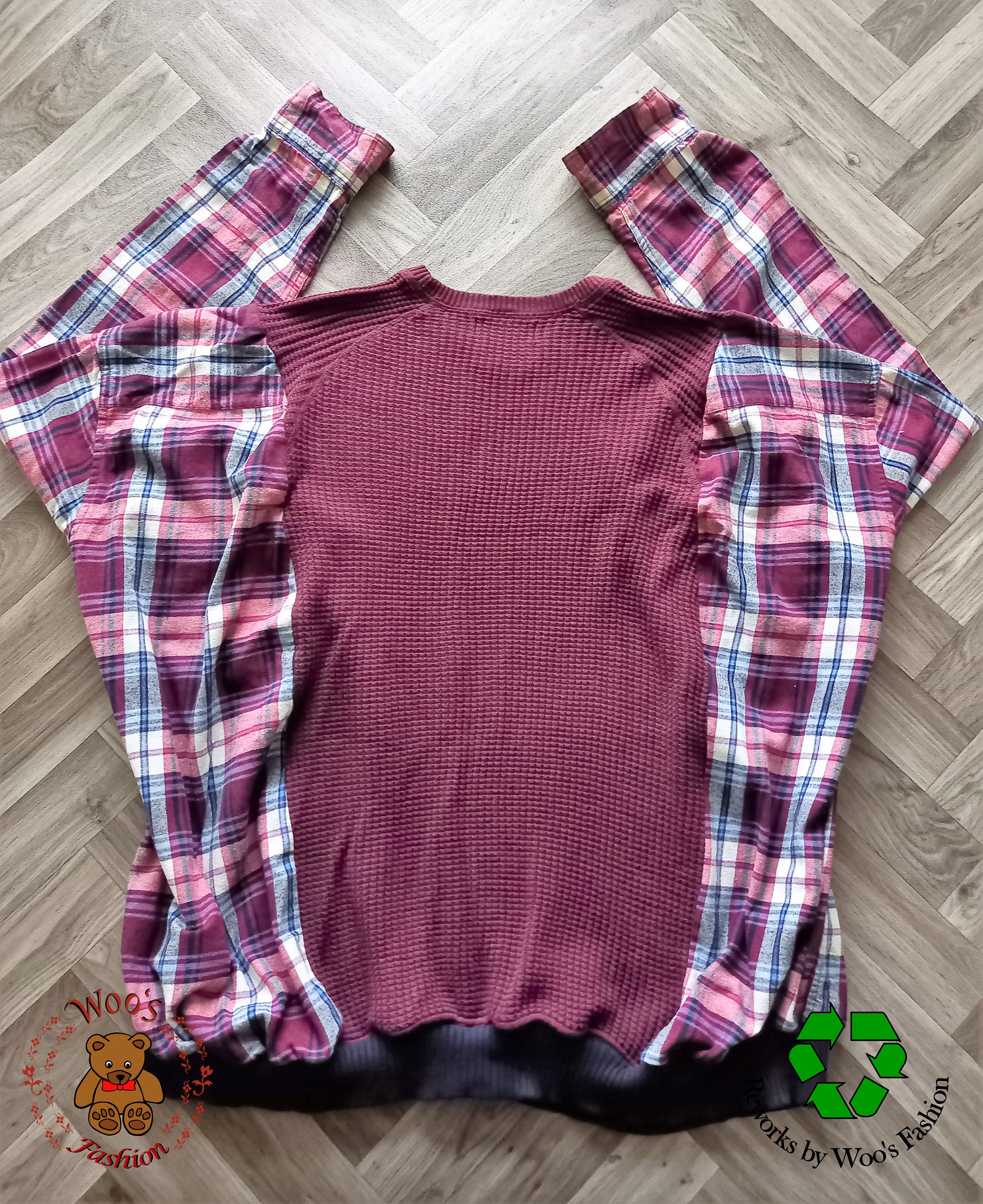 Rework Shirt, Reworked Jumper, Flannel Reworks, Eco Friendly Clothing ...