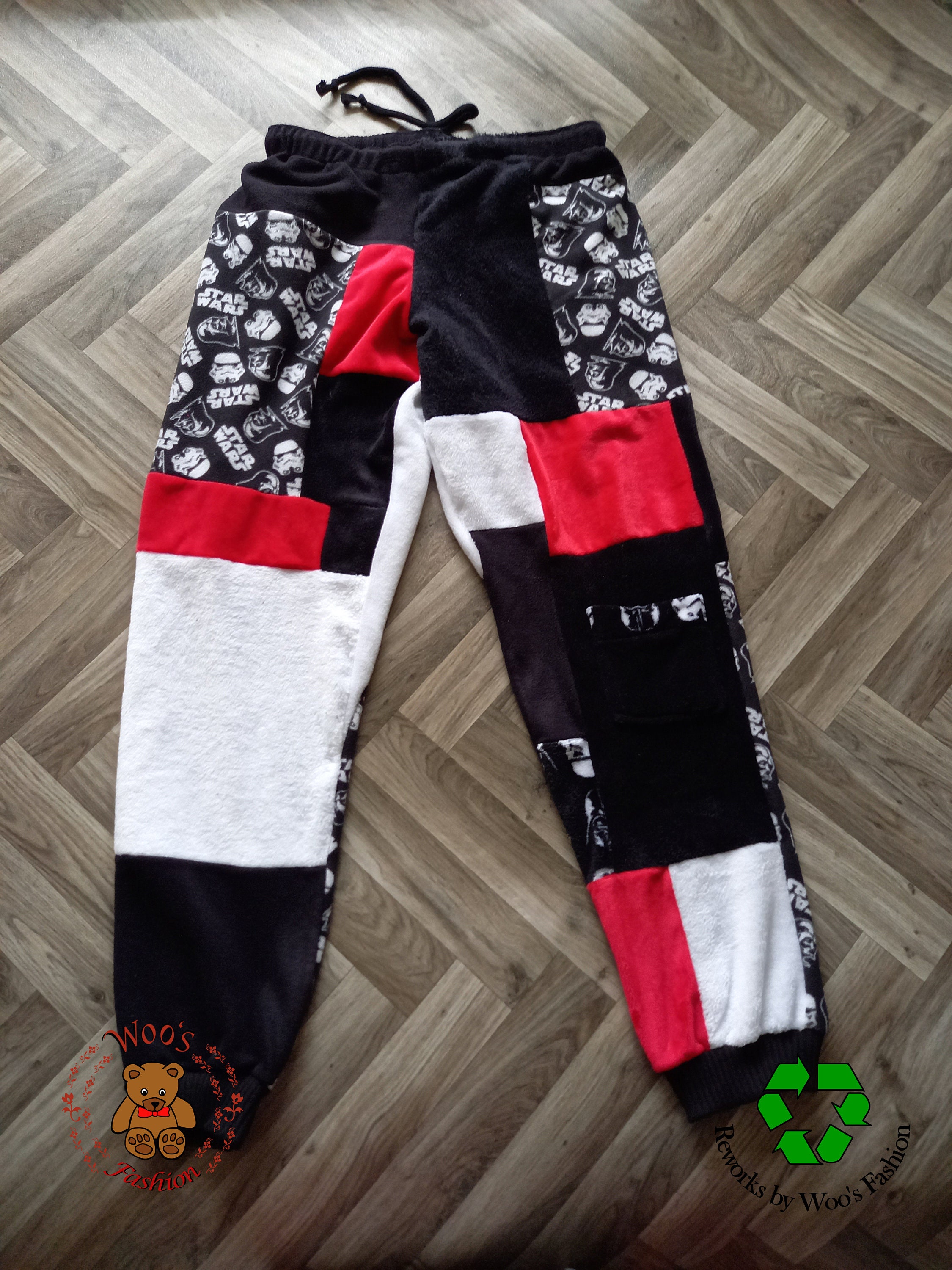 Reworked Star Wars Patchwork Joggers: Upcycled Sweatpants - Etsy UK
