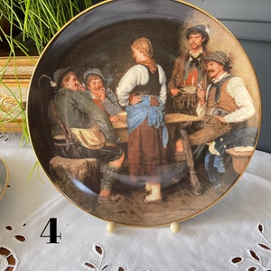 Vintage Lillian Porcelain Wall Plates - Franz Von Defregger ...