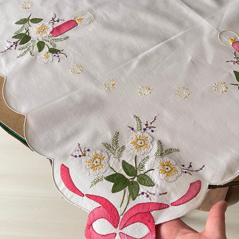Applique Tablecloth - Etsy