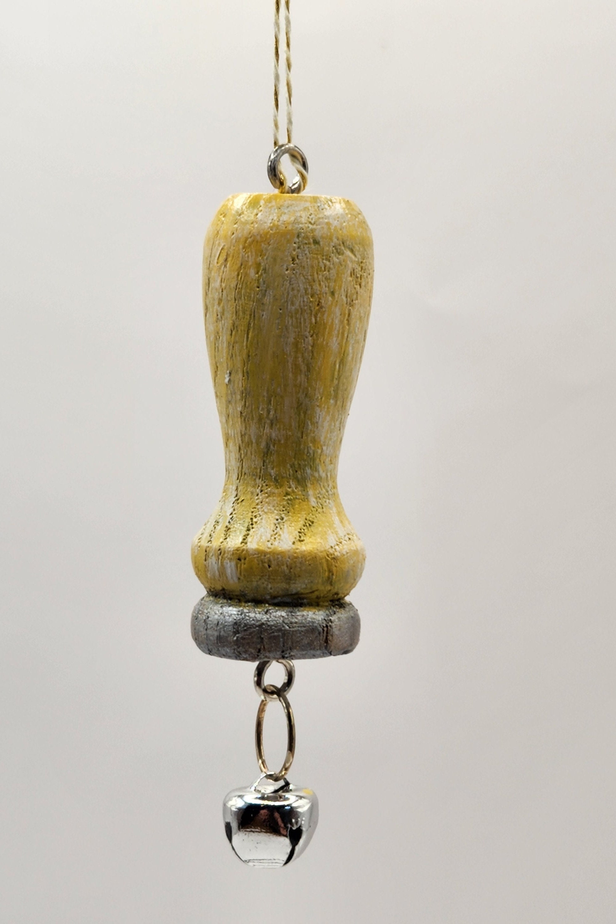 Set of 3 Rustic Wood Spindle Christmas Ornaments - Etsy