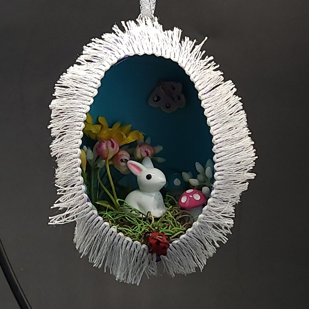 Hand Made Goose Egg Diorama Easter Egg Ornament - Etsy