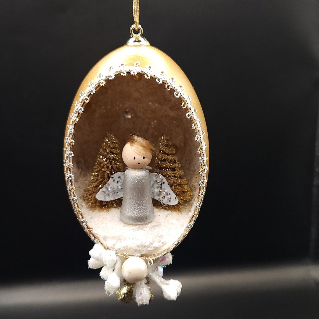 Hand Made Goose Egg Diorama Christmas Ornament - Etsy