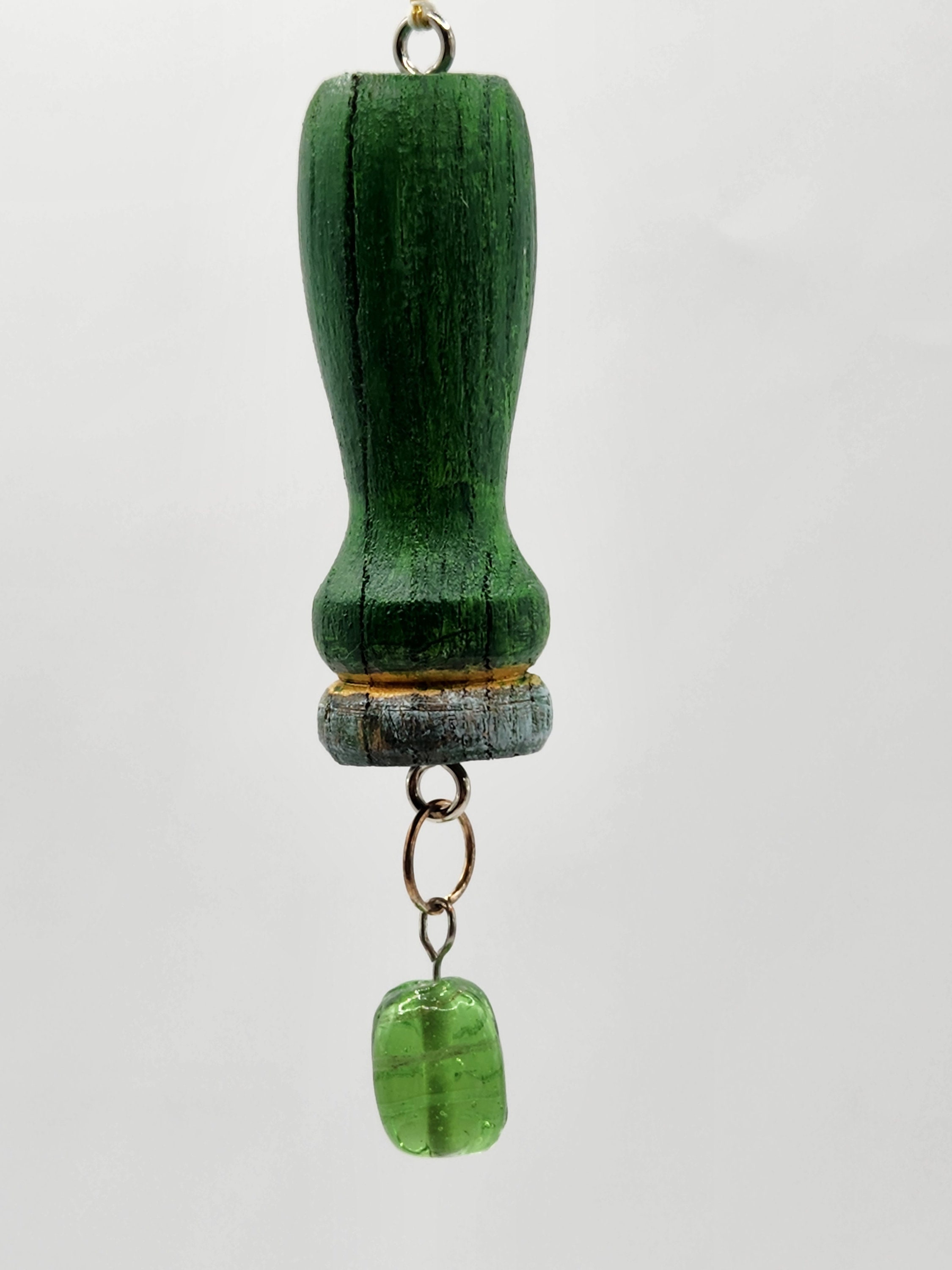 Set of 3 Rustic Wood Spindle Christmas Ornaments - Etsy