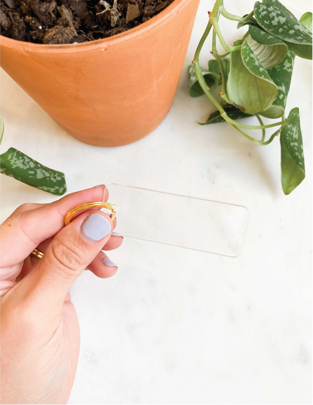 Rectangle Keychain Blank, Acrylic Keychain Blank, Monogram Keychain - Etsy