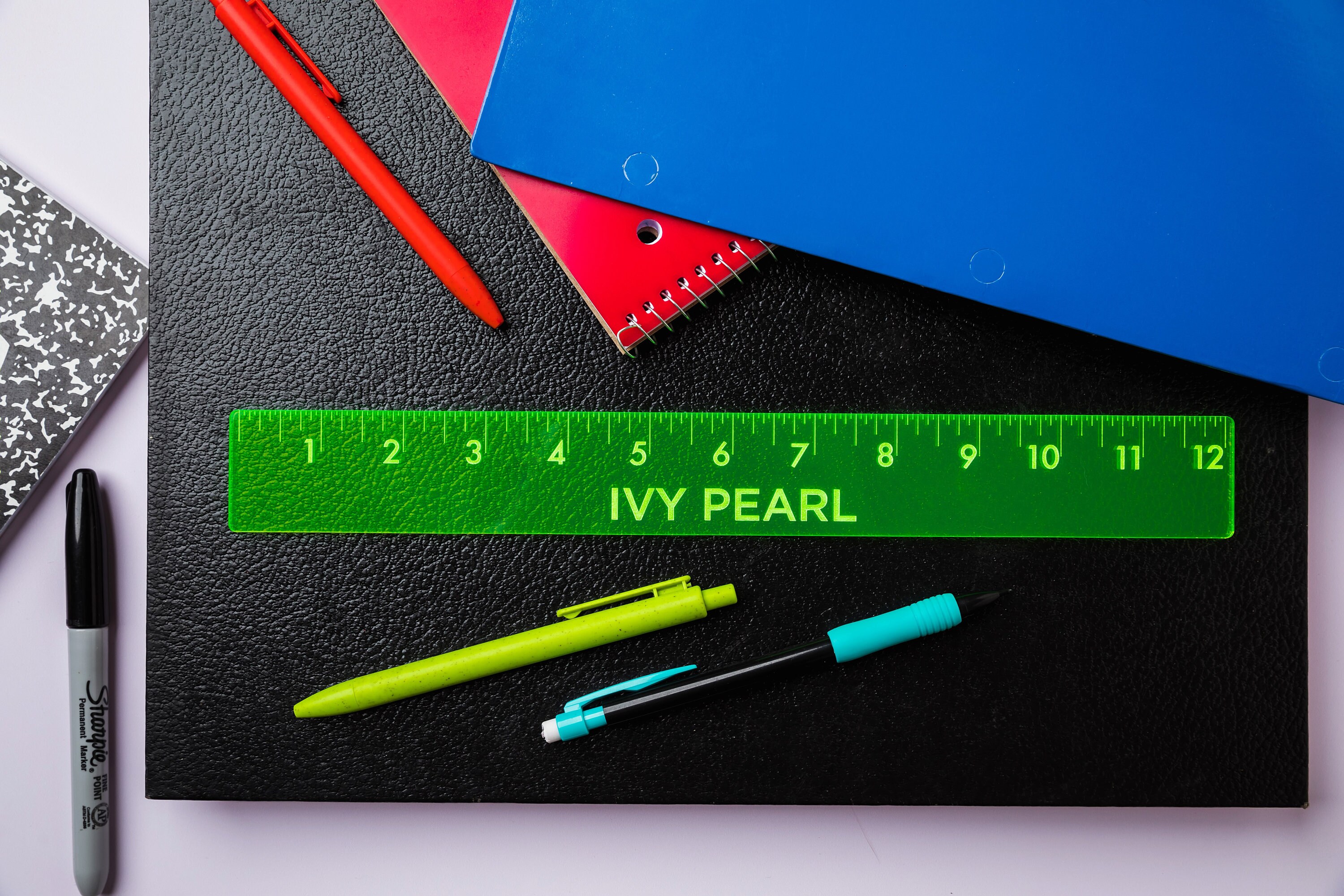 Custom Ruler Cut File | Personalized School Ruler | 12 Inch and 6 Inch ...