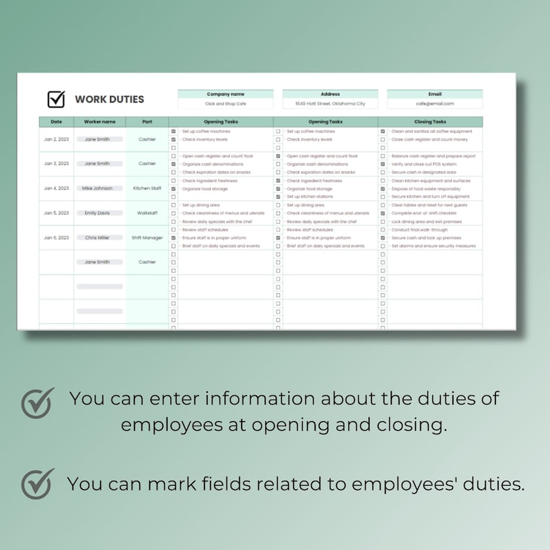 Work Checklist, Google Sheets Task Tracker, Task Management Template ...