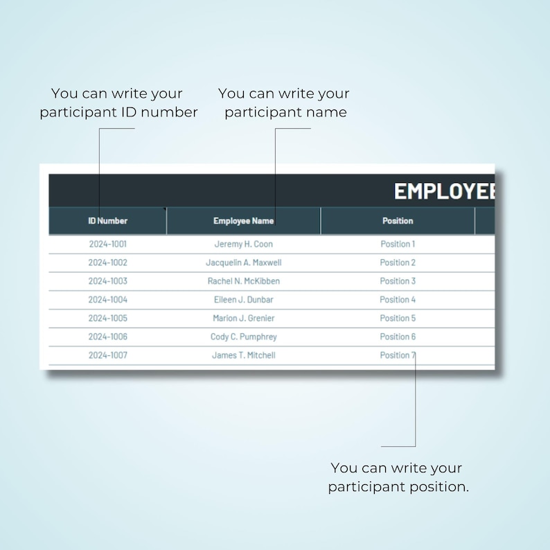 Attendance Tracker Printable, Colorful Attendance Sheet Template, Boho ...