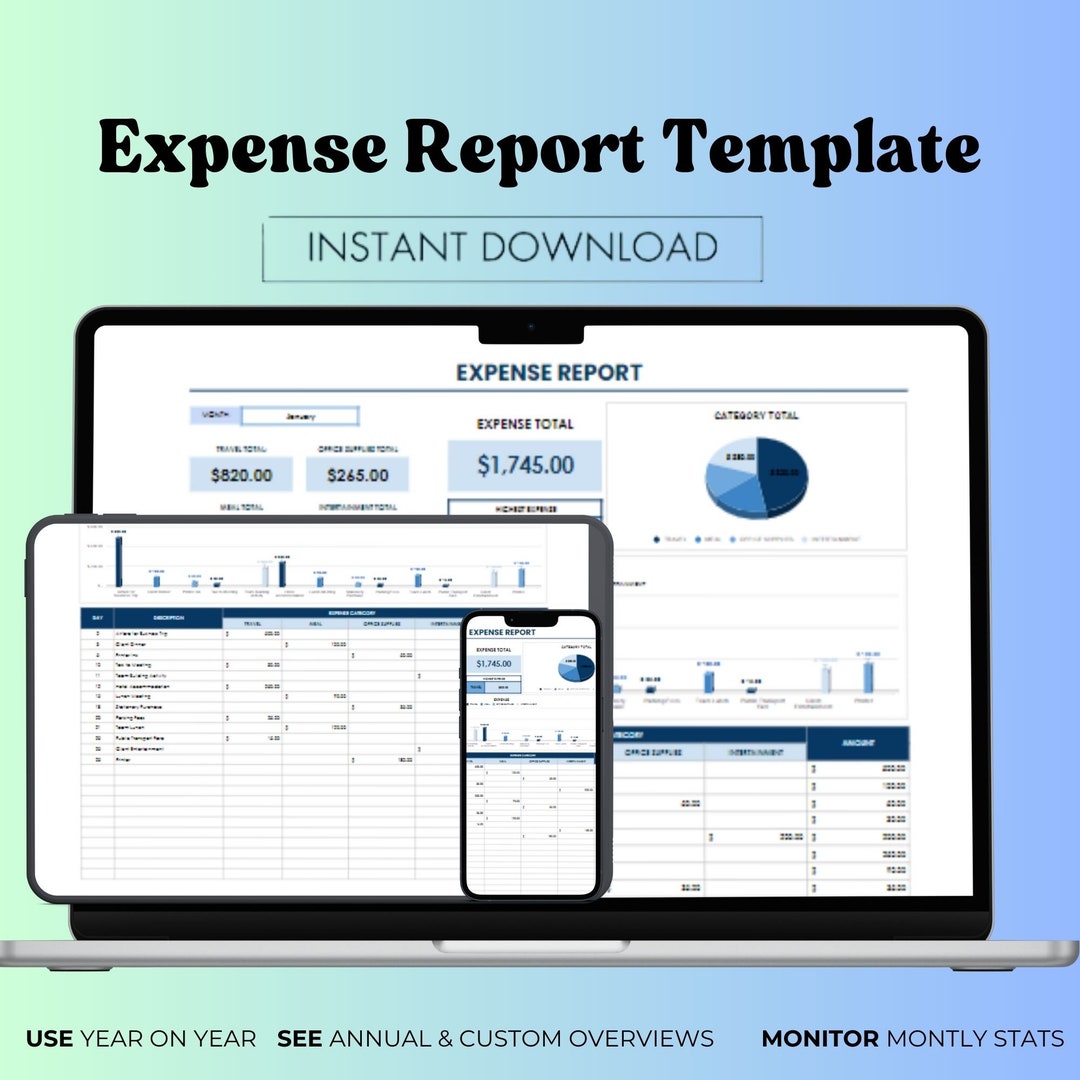 Efficient Expense Report Google Sheets Format Track Expenses Easily ...
