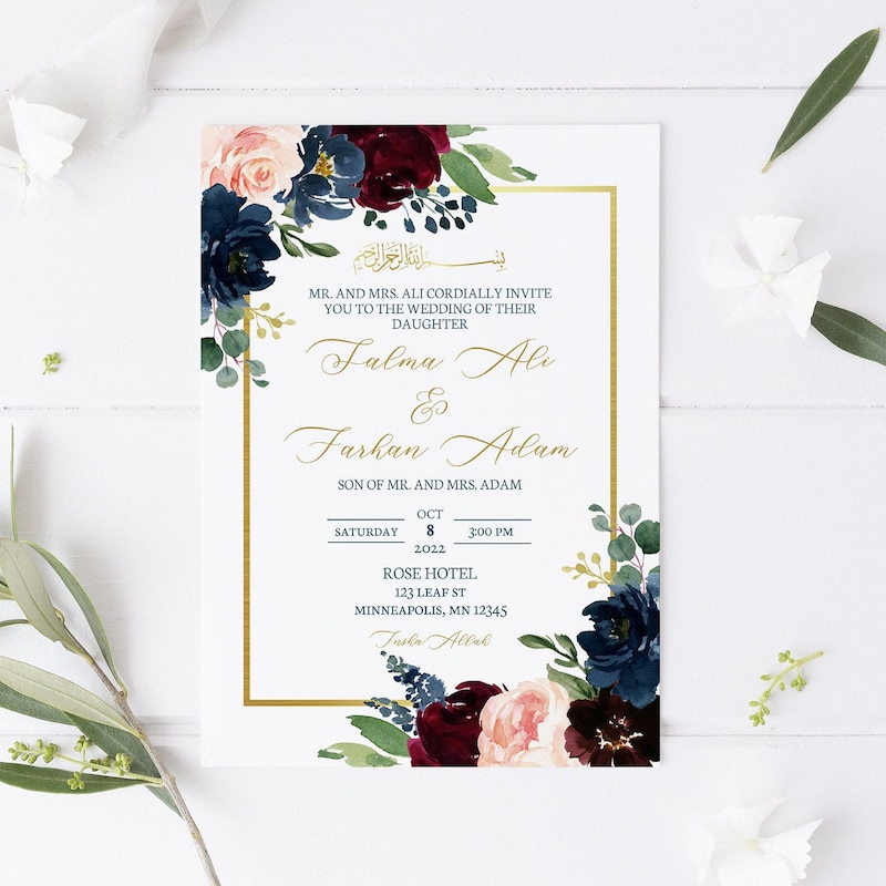 Shaadi Card Template - Etsy