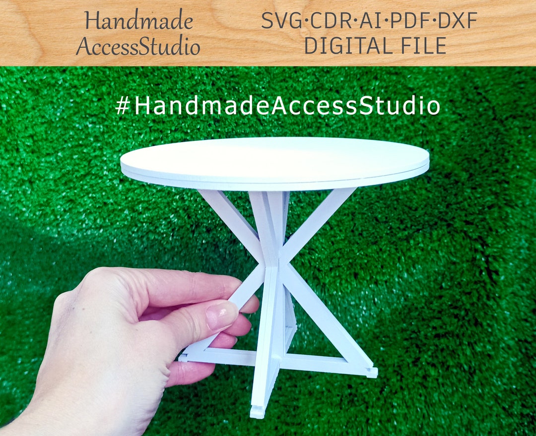 Laser-cut Table Design for 1/6 Scale Dolls H017F - Etsy