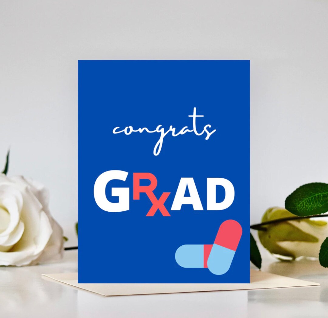 Graduation Card - Pharmacy - Etsy