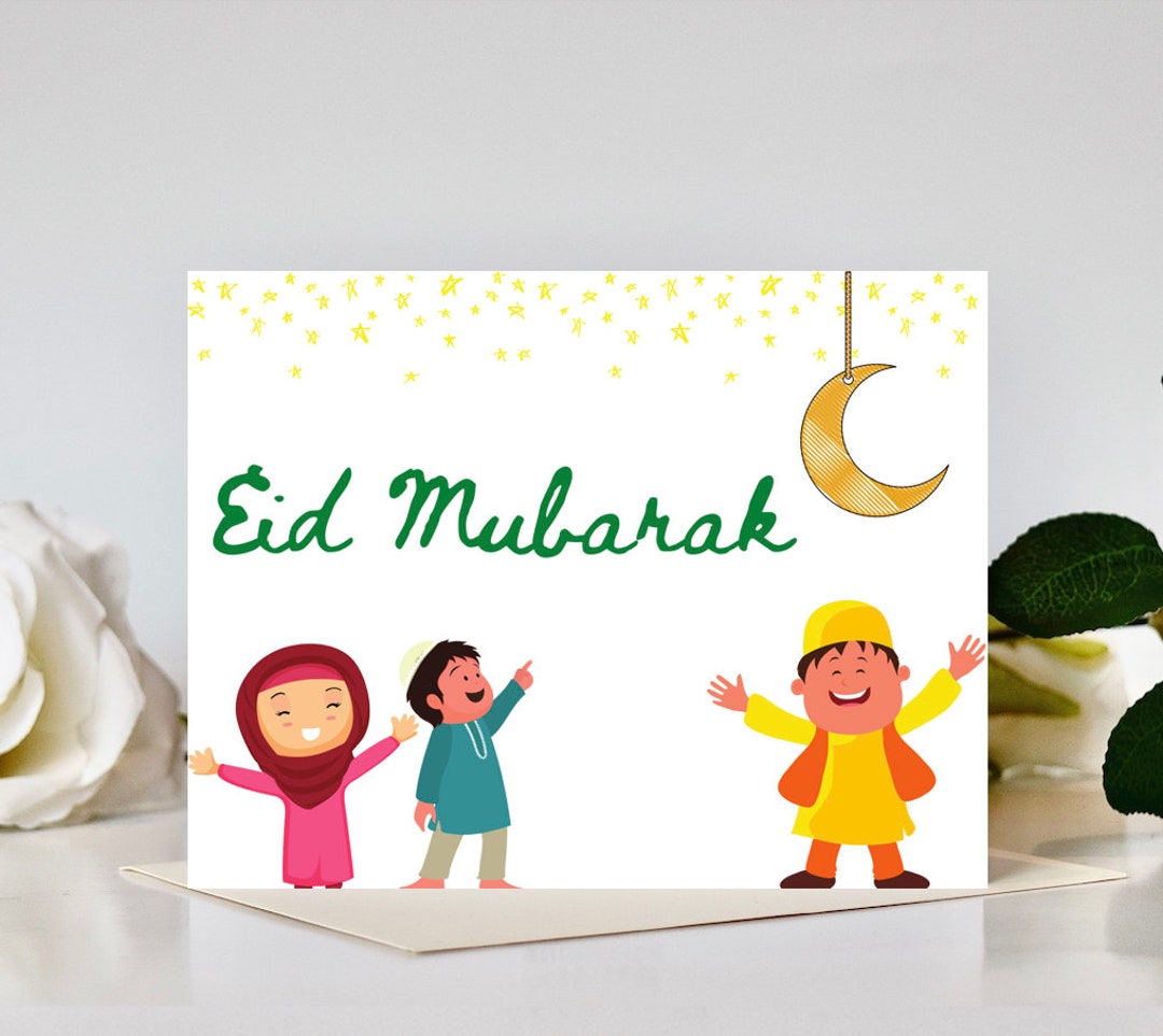 Kids Eid Card - Generic Eid Card - Etsy
