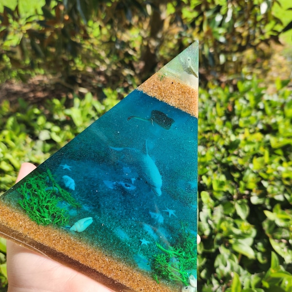 Resin Pyramid Ocean Dolphin - Etsy