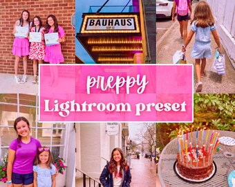 Preppy Preset Pack 4 Preppy Lightroom Presets Instagram - Etsy