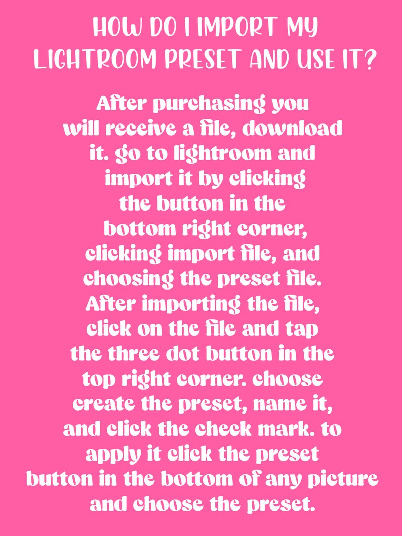 Preppy Lightroom Preset, Pink Preset, Pink Filter, Peach Preset, Orange ...