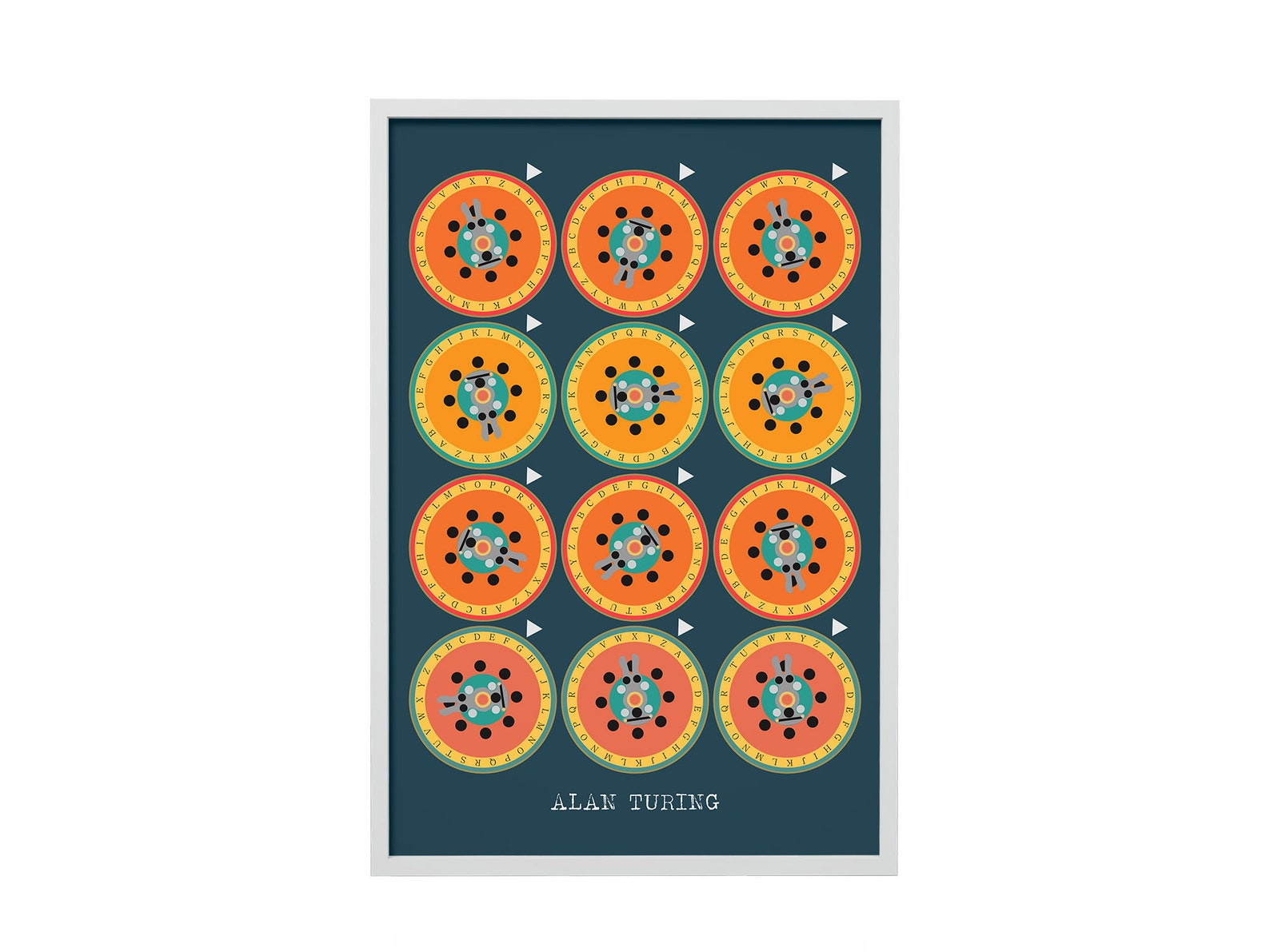 Turing Machine Vector Poster, the First Computer, Cyberoptix - Etsy