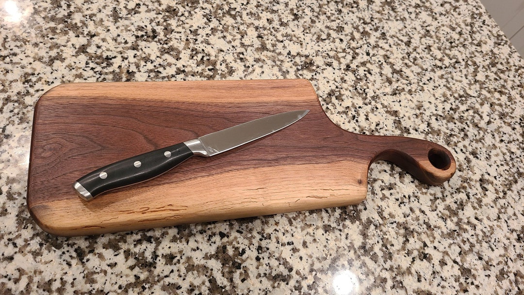 Curved Handle Walnut Breadboard - Etsy