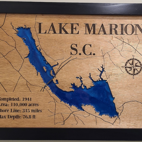 Laser Engraved Sign Lake - Etsy