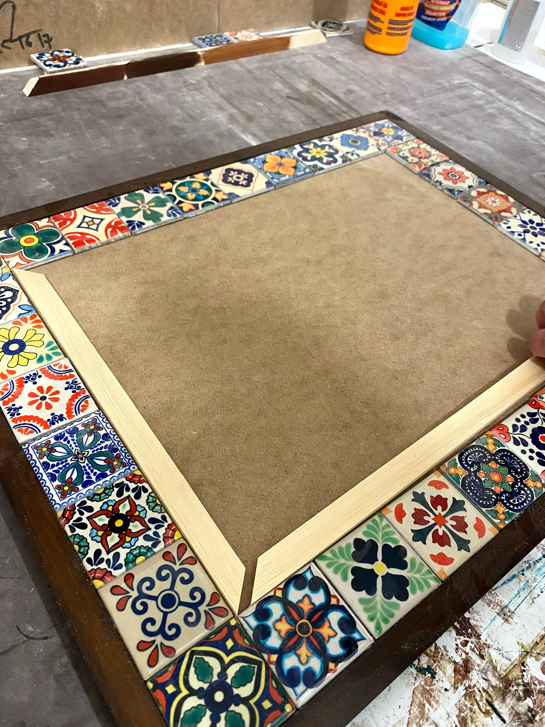 Mexican Mirror, Unique Mirror, Bohemian Mirror, Mosaic Mirror, Talavera ...