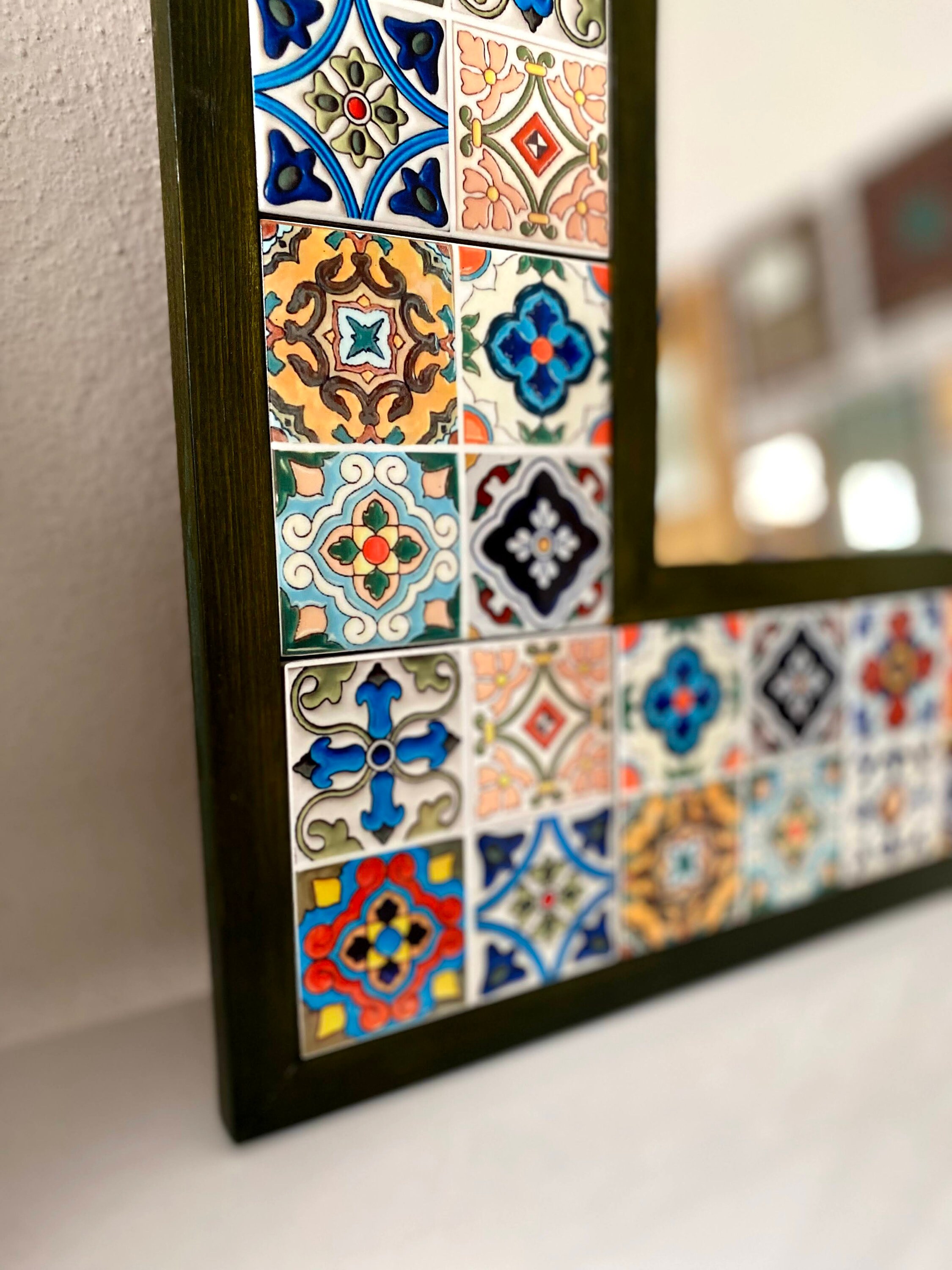 Art Decor Wall Mirror Tile Mirrorwall Mirror Bohemian - Etsy