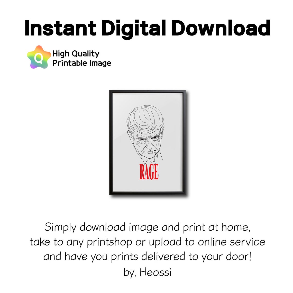 RAGE - Printable Digital Download, Instant Download - Etsy