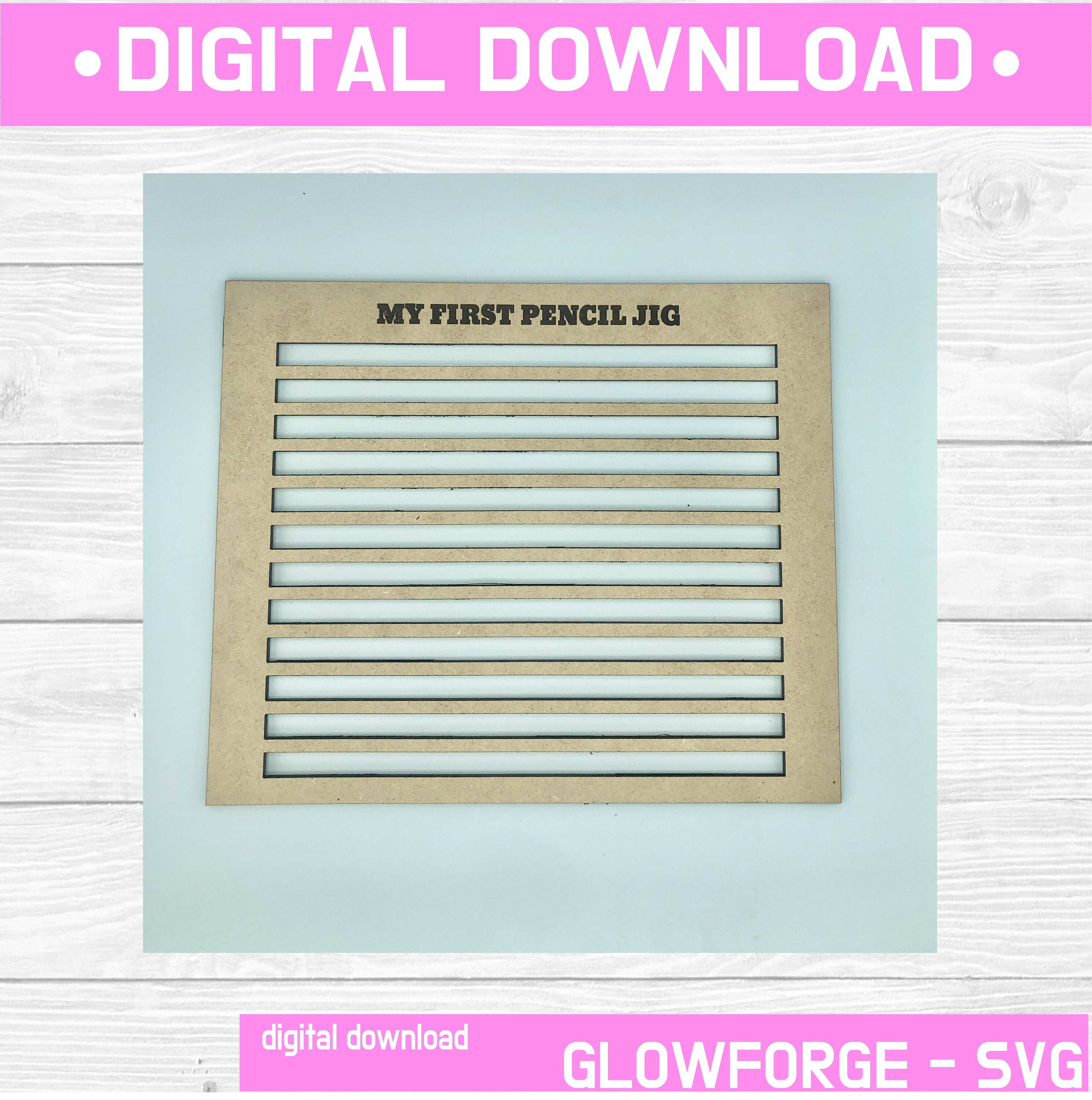 My First Pencil Jig, Digital Download, Instant Download, Engrave 12 ...