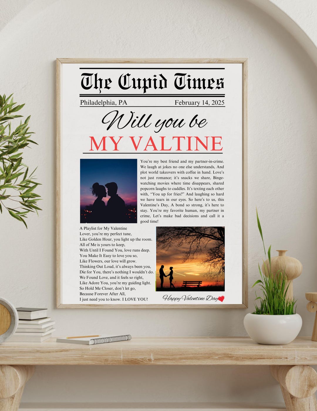 Valentines Day Newspaper Template, Editable Valentine Newspaper ...