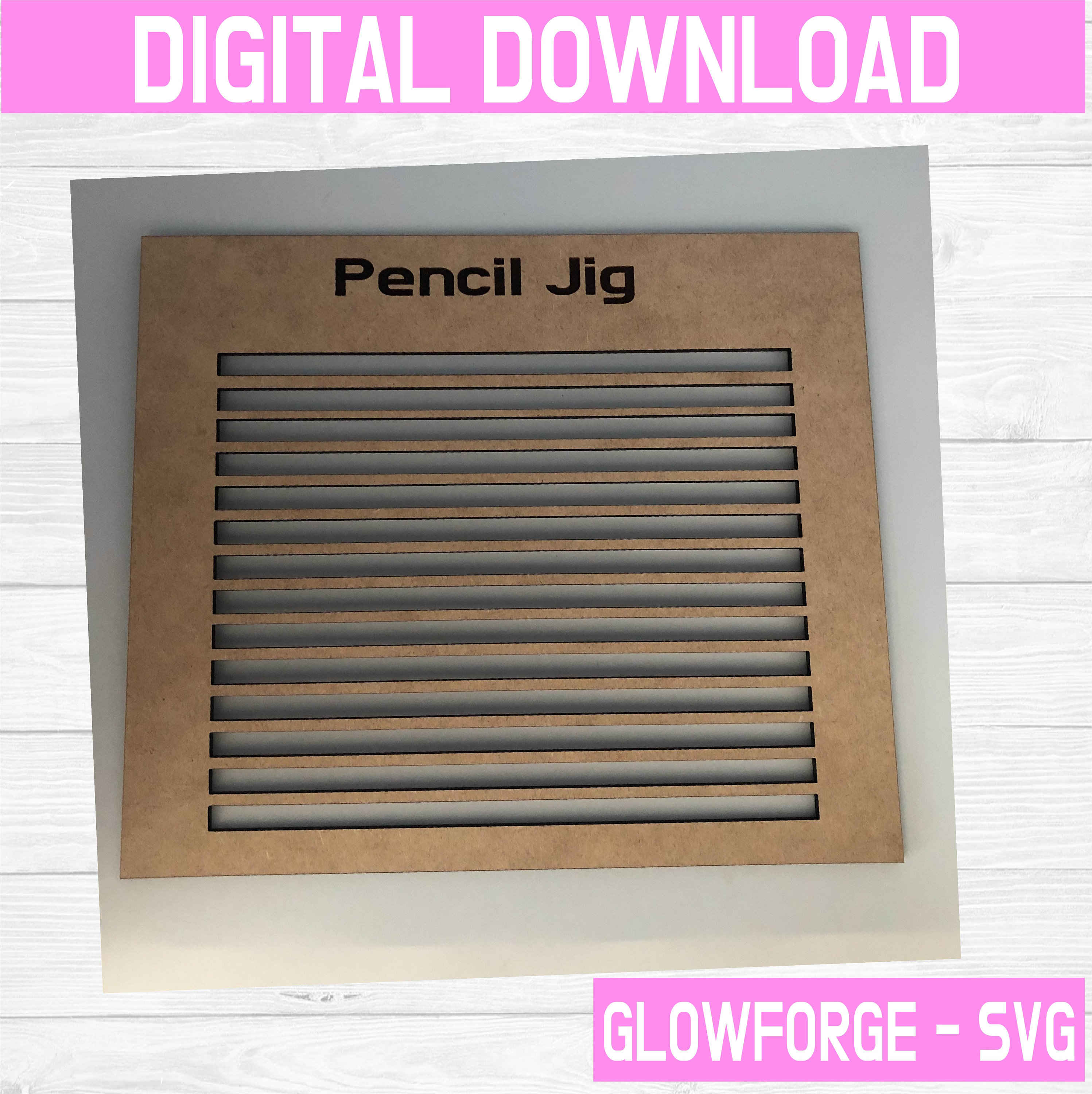 Pencil Jig SVG, Digital Download, Instant Download, Engrave 12 Pencils ...