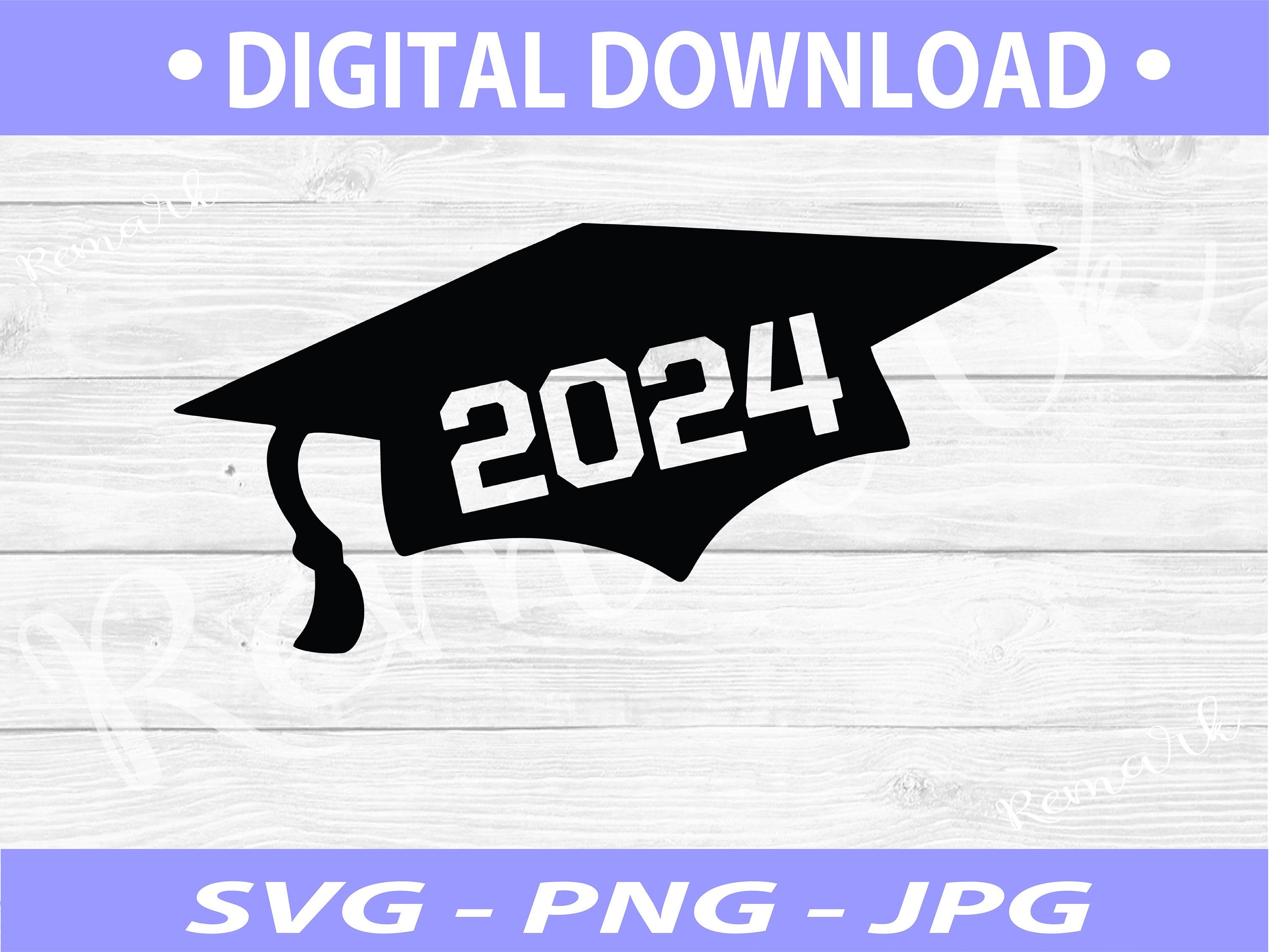 Graduation Cap 2024, Graduation SVG, Cap With Year, Graduations Cap ...
