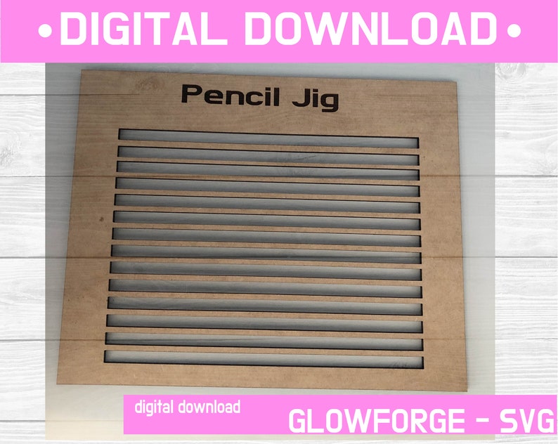 Pencil Jig SVG, Digital Download, Instant Download, Engrave 12 Pencils ...