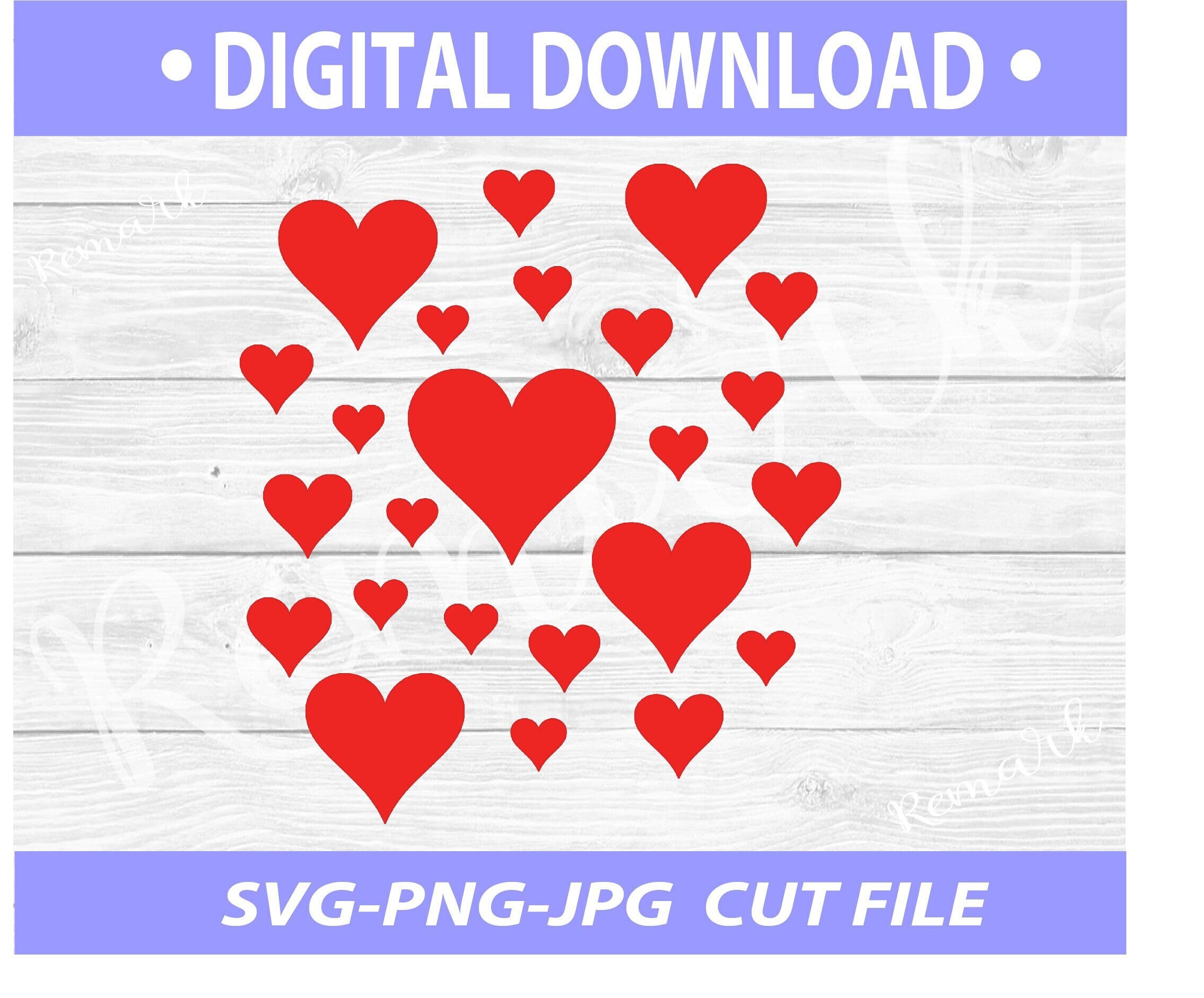 Hearts SVG / Heart SVG/ Valentines SVG/ Valentines Day Svg's / No Zip ...