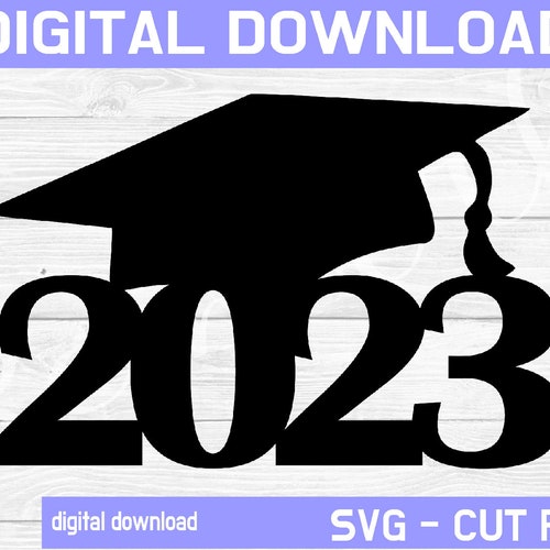 Graduation Cap With 2022 / Graduation SVG / Cap With Year / - Etsy