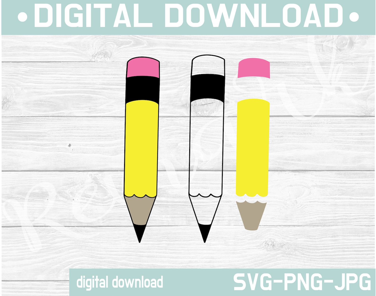 Pencil SVG SVG Pencil Svg Digital Downloand Svg Files - Etsy