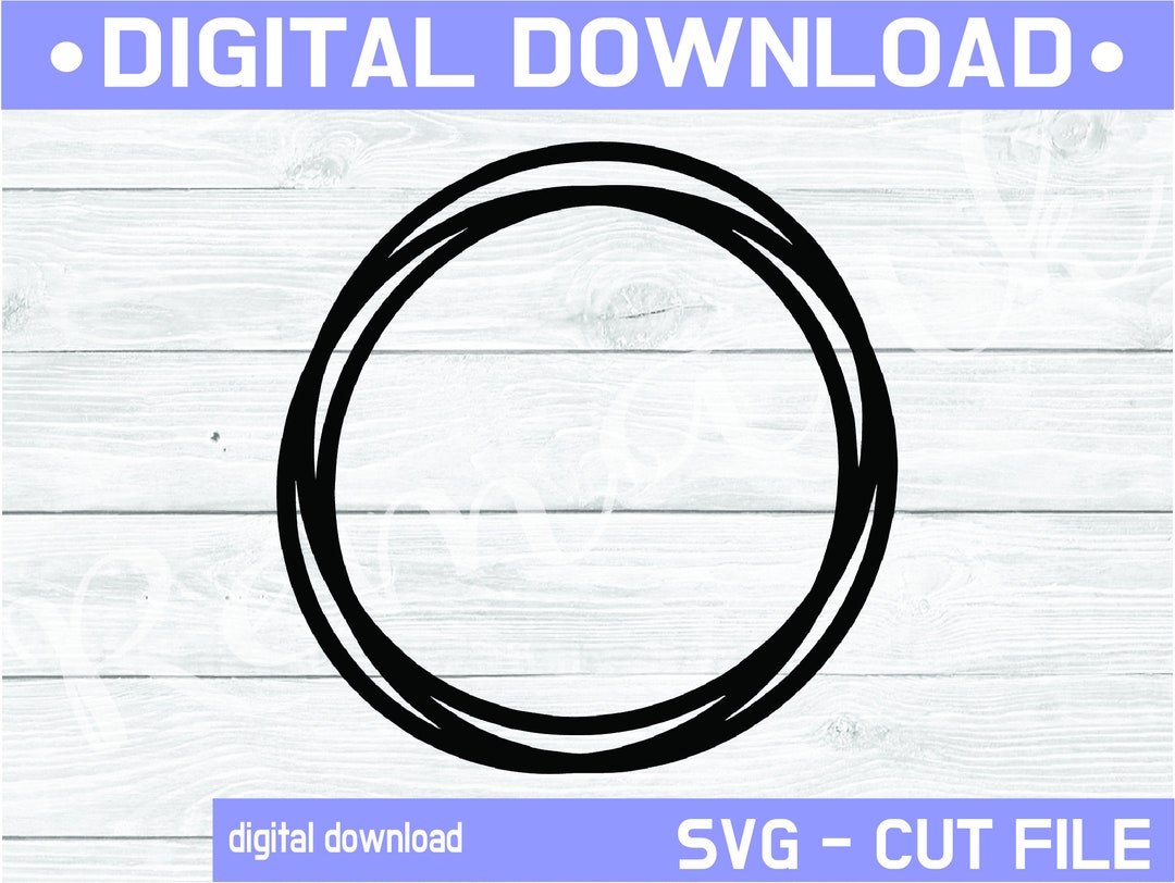 Thick Triple Layered Circle Frame, Triple Circle, Circle Frame, Frame ...