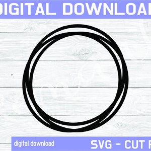 Thick Triple Layered Circle Frame, Triple Circle, Circle Frame, Frame ...