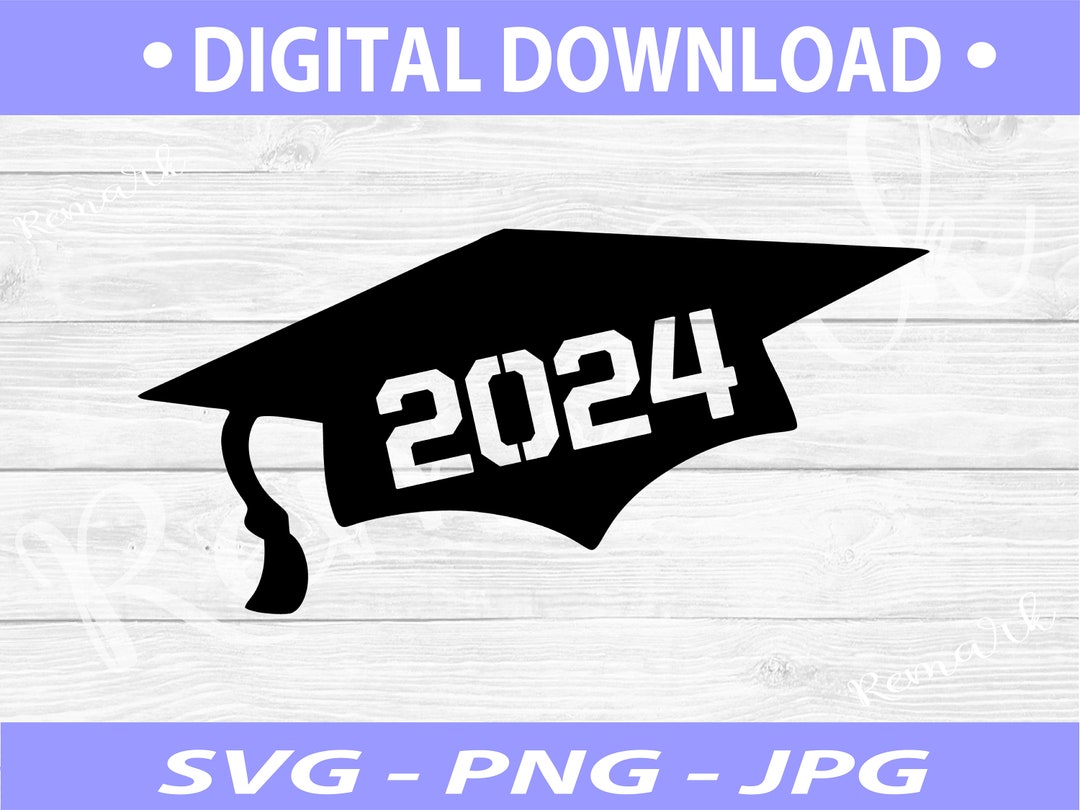 Graduation Cap 2024, Attached 0, Graduation Cap 2024, Graduation SVG ...