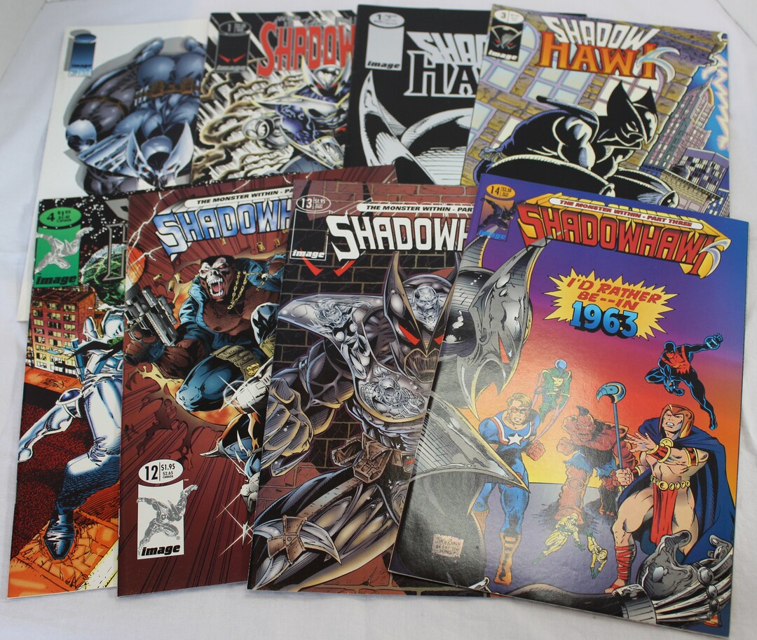 A Collection of Eight Shadowhawk Comics From 1992-1995 Image - Etsy