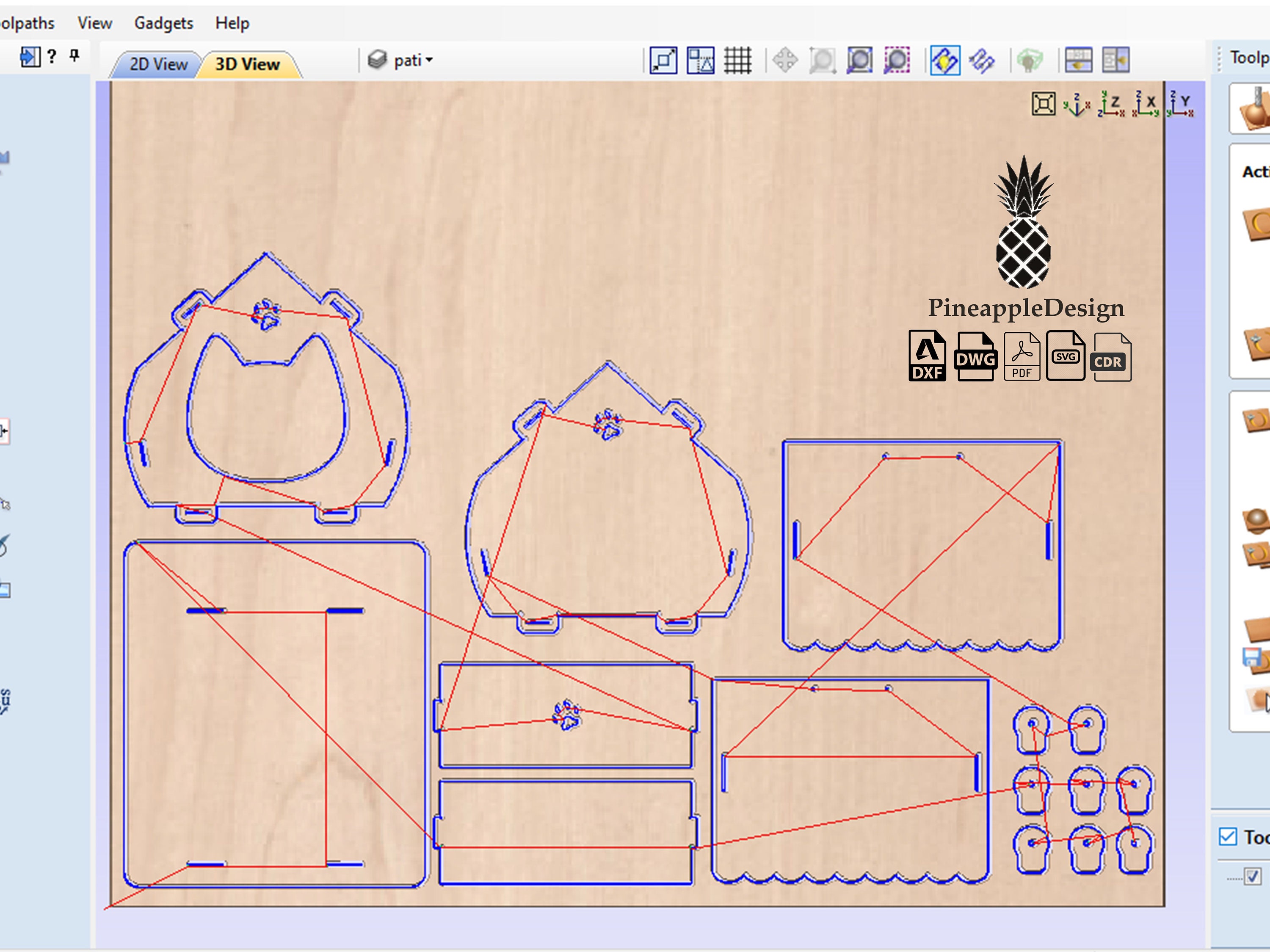 Cat House Dxf Files | Etsy