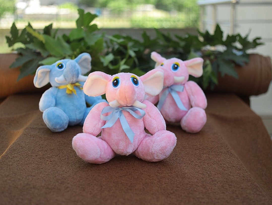 Small Elephant Plush, Elephant Stuffed Animal, Elephant Plush - Etsy