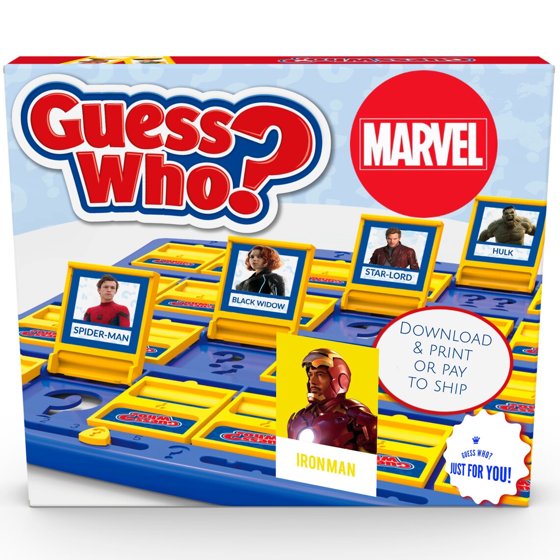 Guess Who Marvel Theme PDF Download | Etsy