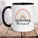 Occupational Therapist Mug, Rainbow Design, Two Toned 11oz - Etsy