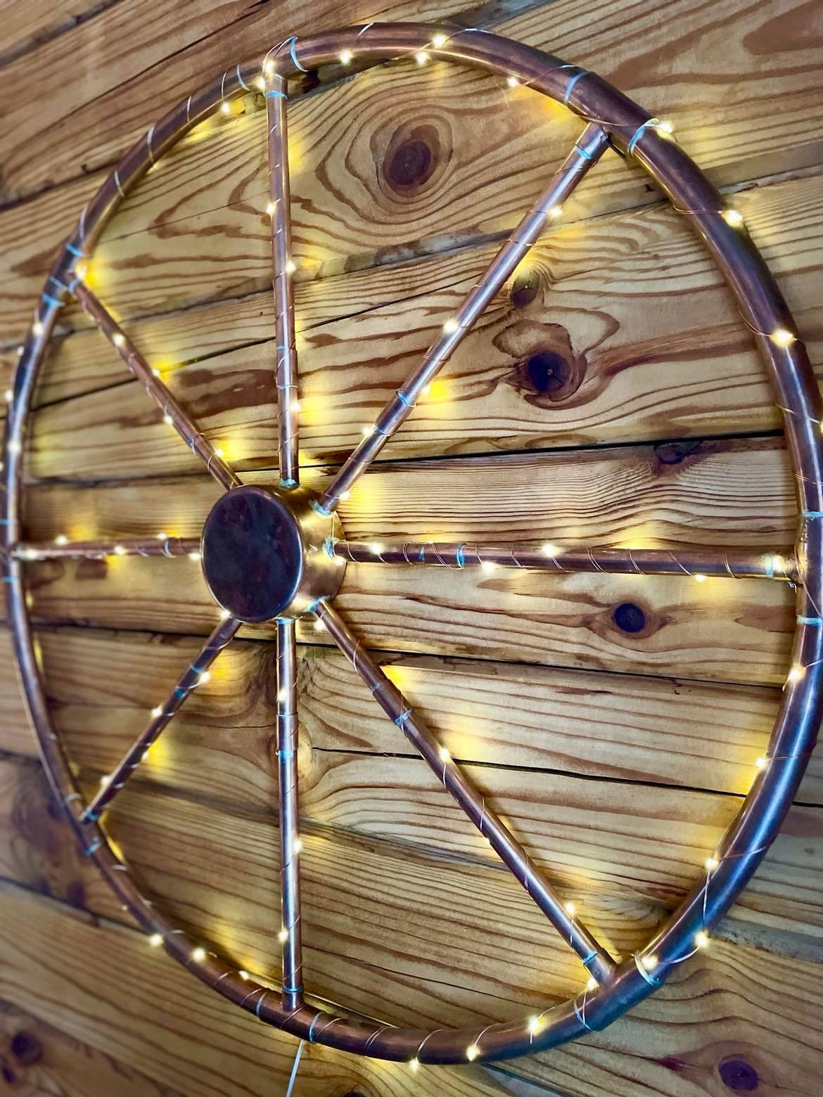 The Original Copper Wagon Wheel - Etsy
