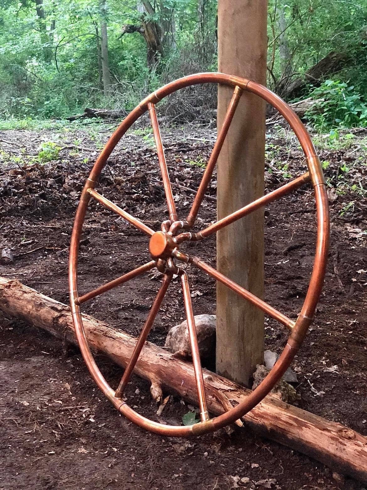 The Original Copper Wagon Wheel - Etsy